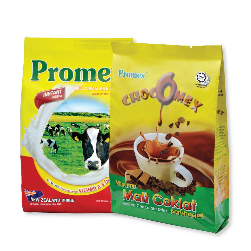 Promex Combo Set - Chocomex Malted Chocolate Powder Drink and Instant ...