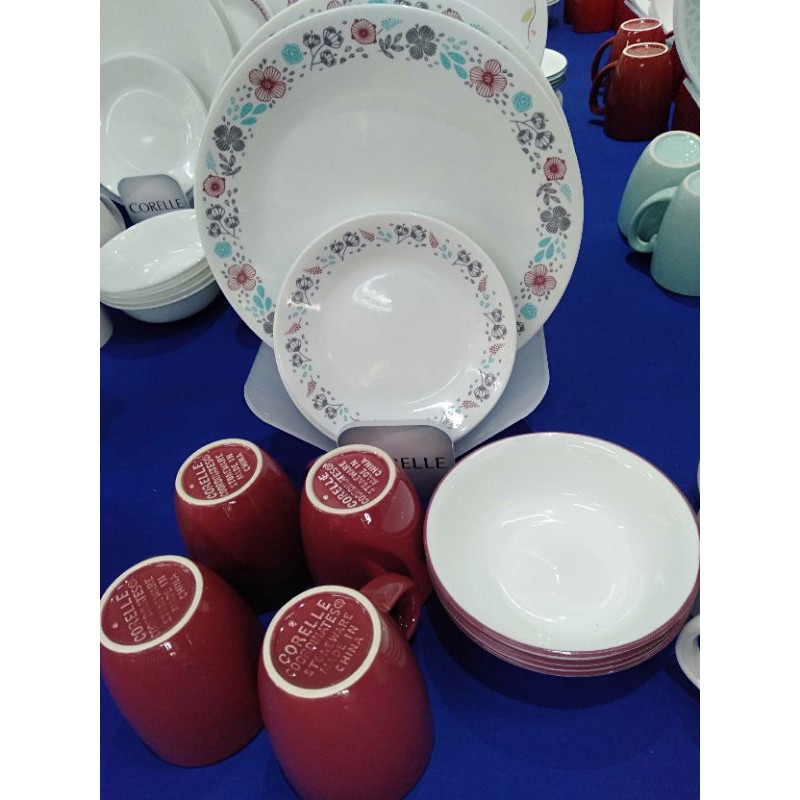 corelle set 16 bunga baru. | Shopee Malaysia