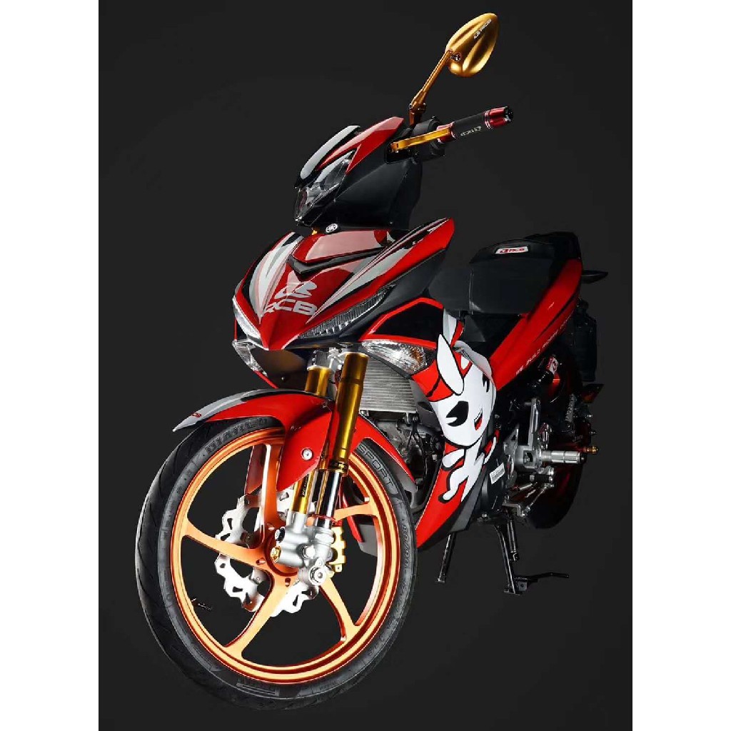 FRONT FORK UPSIDE DOWN FORK RACING BOY RCB ALLOY YAMAHA Y15 V1 V2 ...