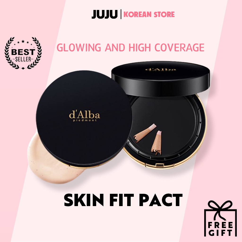 d'Alba / Skin Fit Grinding Serum Cover Pact 20g / NO.21 Ivory / NO.23 ...