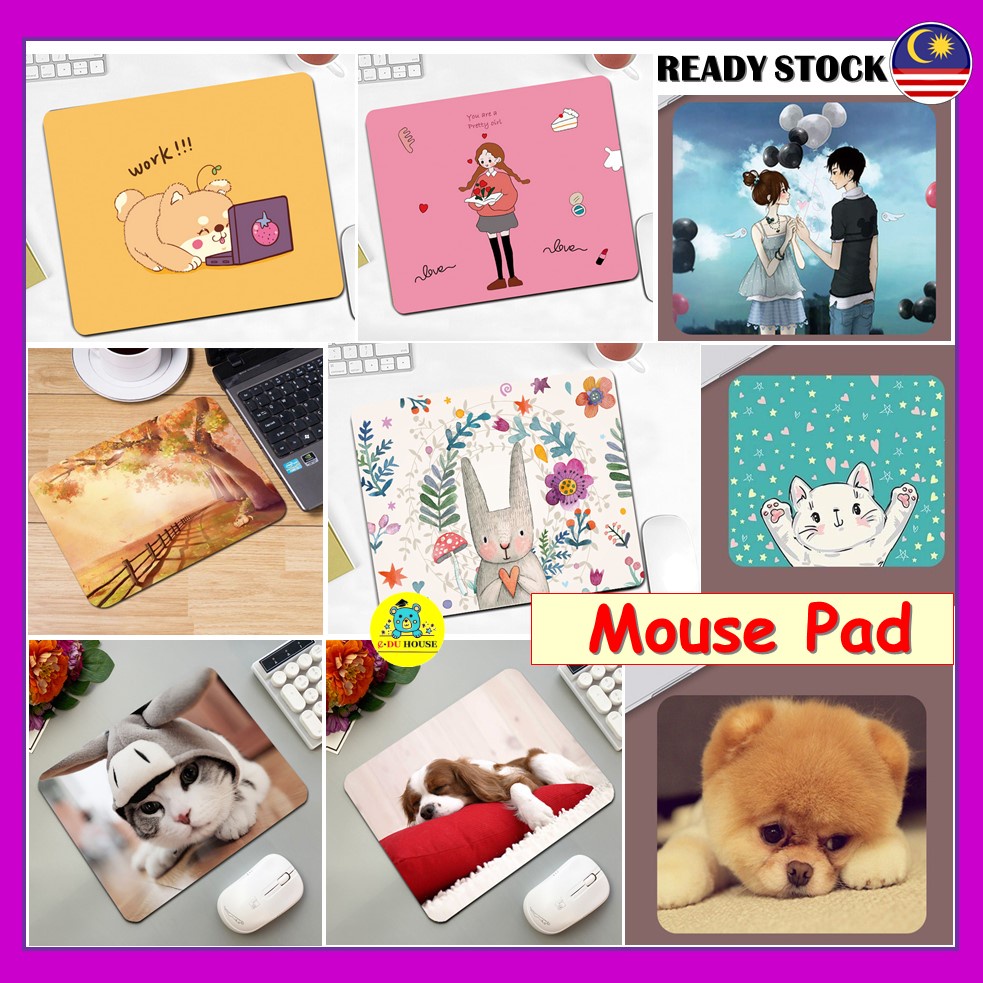 Mouse pad cute girl cat puppy couple cartoon non-slip washable ...