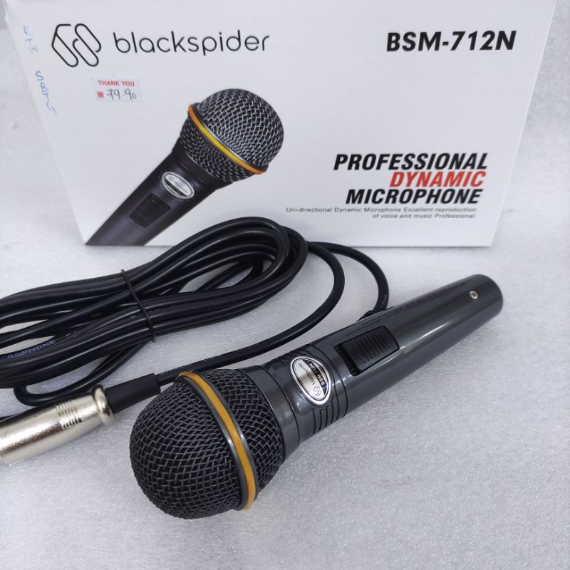 Black Spider BSM-712N Professional Uni-directional Dynamic Karaoke ...