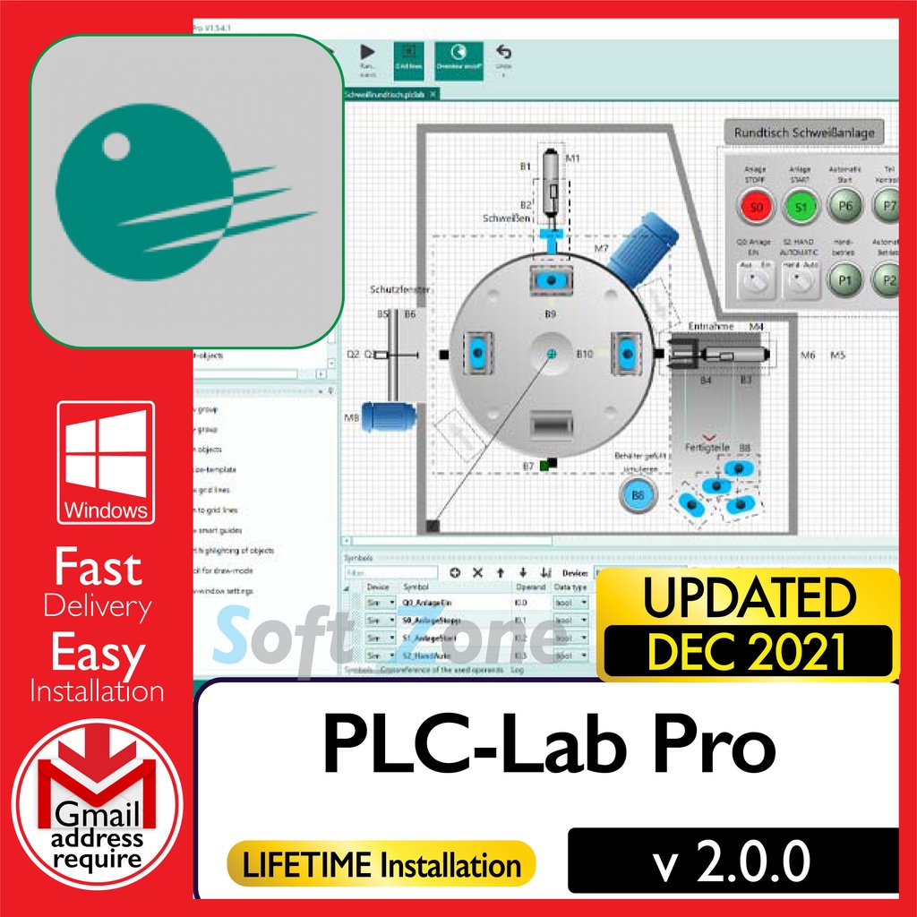 PLC-Lab Pro 3.1.0 - Create Own Simplified Digital Twin for PLC Training ...