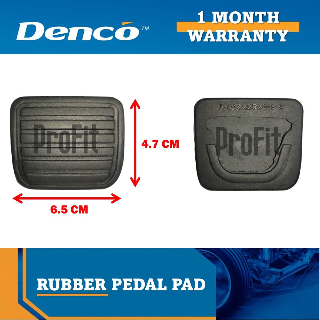 1M Warranty Isuzu Trooper KBZ Isuzu D-MAX 2005 Isuzu DMAZ 2005 Denco Pedal Pad Rubber Brake Pad ...