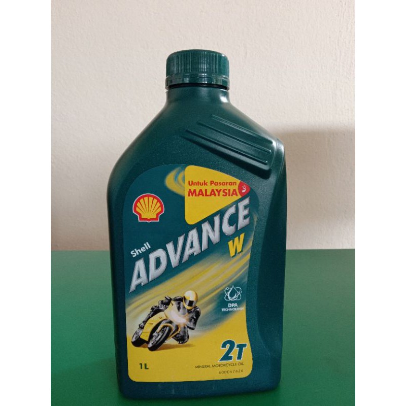 SHELL ADVANCE W 2T OIL 1LITRE (100% ORIGINAL) | Shopee Malaysia
