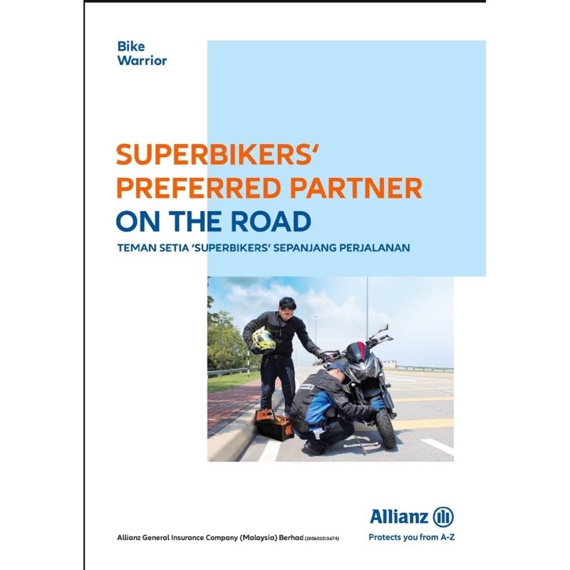 [1 Year] Allianz Bike Warrior Insurance Free Towing & Personal Accident ...