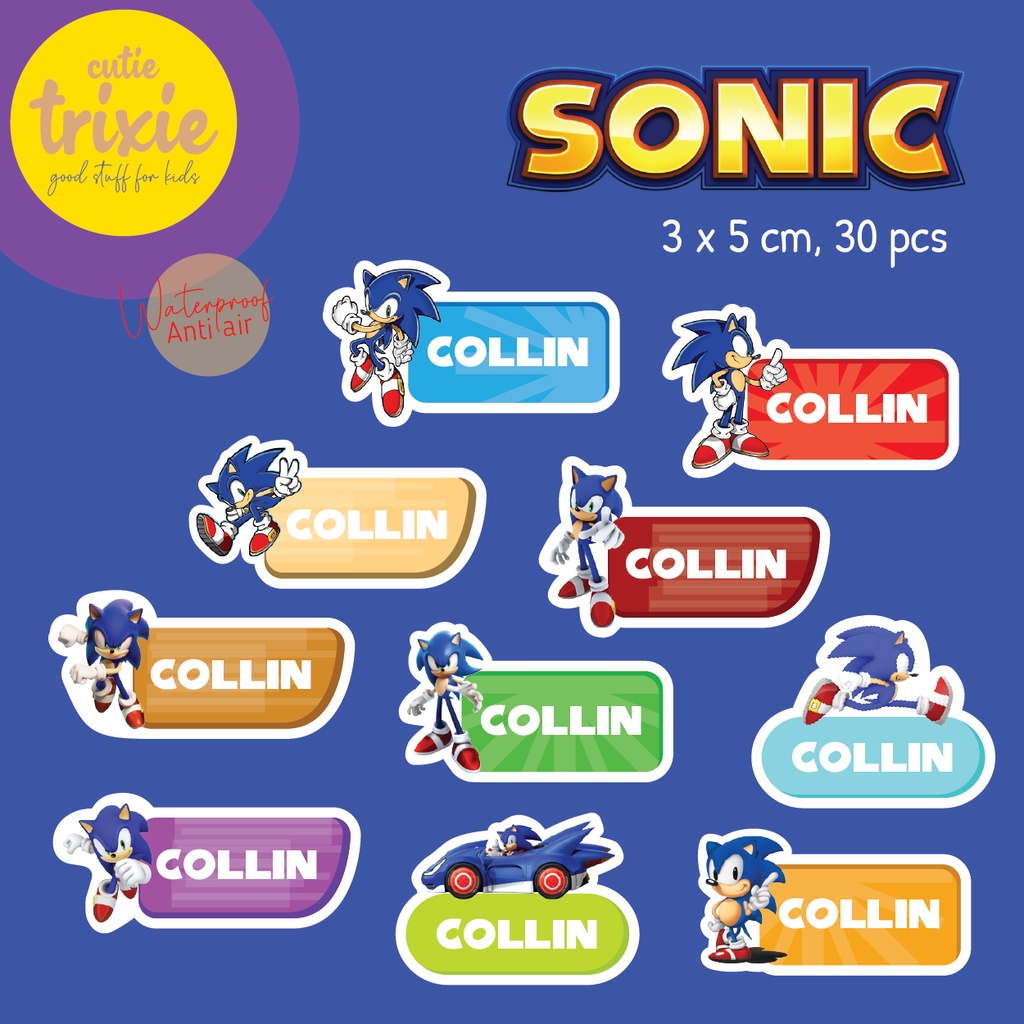 Sonic Waterproof Name Label | Shopee Malaysia