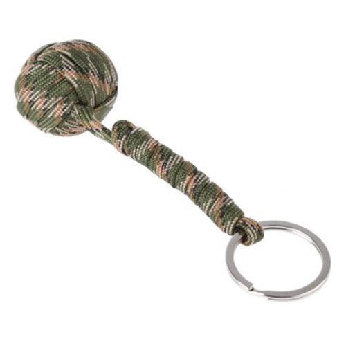 DURABLE KEY RING PARACHUTE CORD BALL SELF RESCUE KIT (ARMY GREEN ...