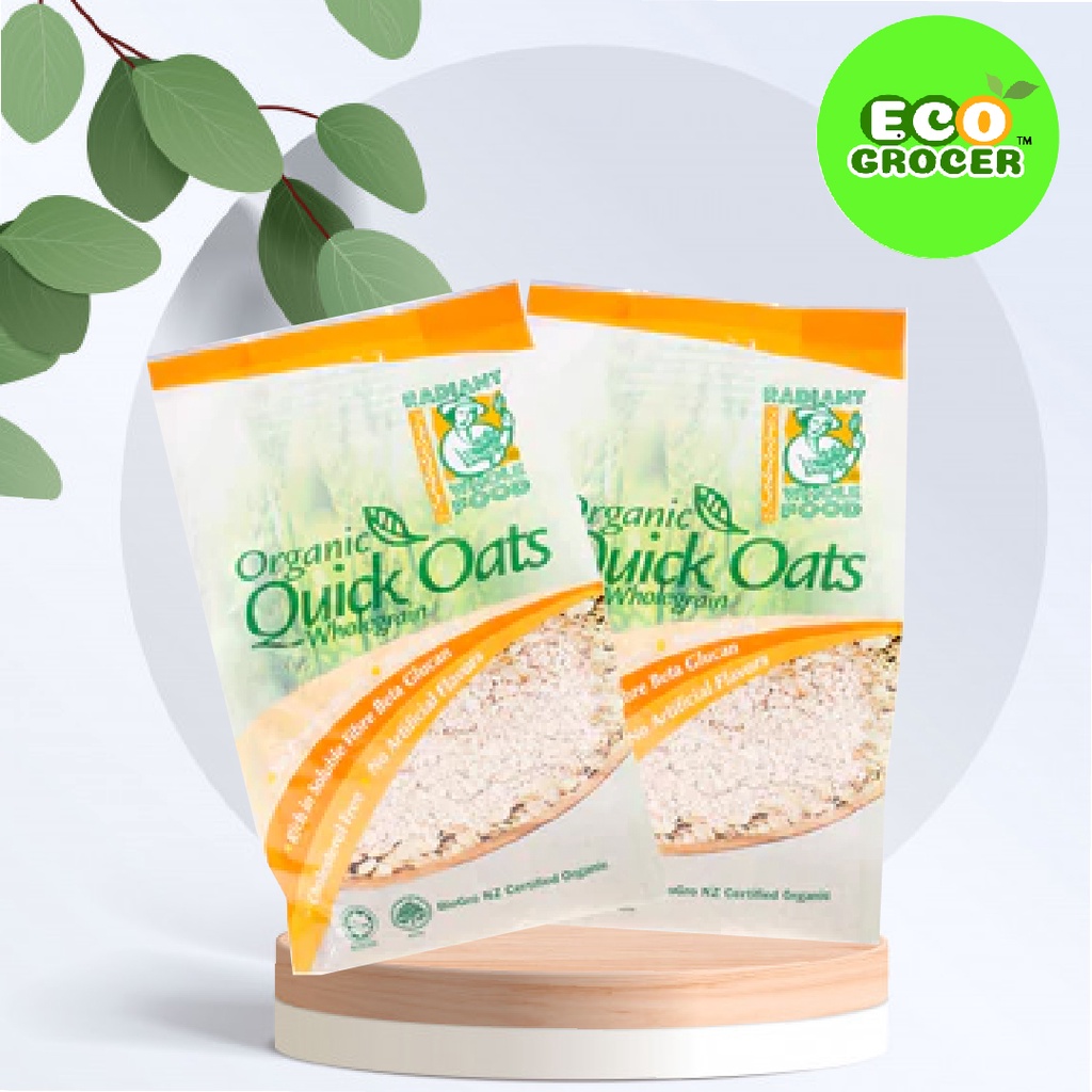 Radiant - Organic Quick Oats ( Twin Pack ) 有机速食燕麦（双包）500g x2 | Shopee ...