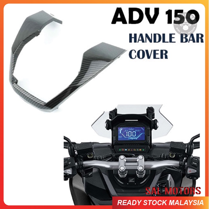 [READY STOCKS] ADV 150 HANDLE BAR COVER FRONT COVER CARBON PLASTIC ...