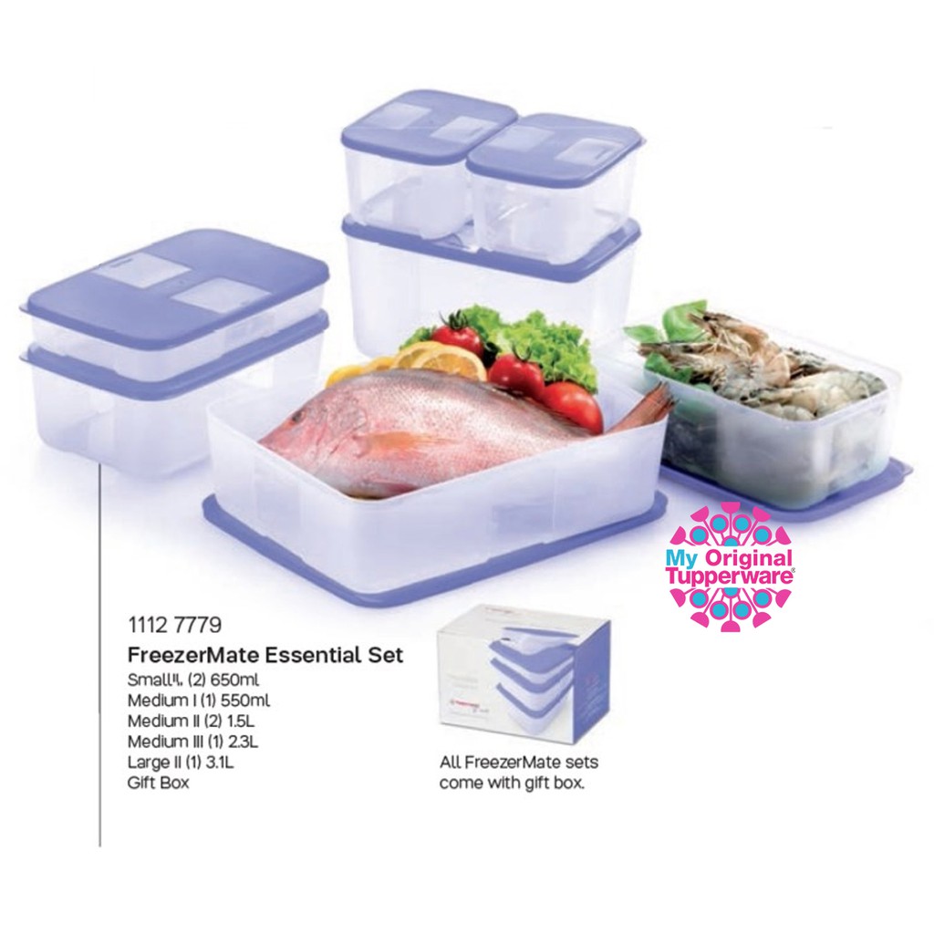 🔴READY STOCK Combo Tupperware Freezermate Essential Set | Shopee Malaysia