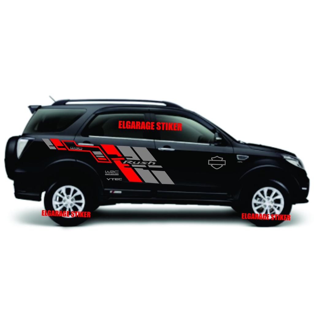 Toyota rush Car Stickers rush Car Side body Stickers Cool rush Stickers ...