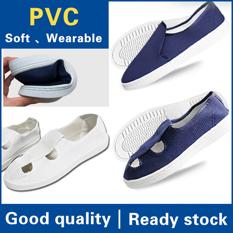 Esd Shoes kasut esd Cleanroom Shoes Anti Static Shoes White Navy blue ...