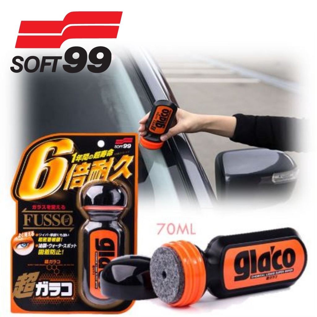 Soft 99 Glaco Fusso Ultra Roll 70ML Long Lasting Water Rain Repellent ...