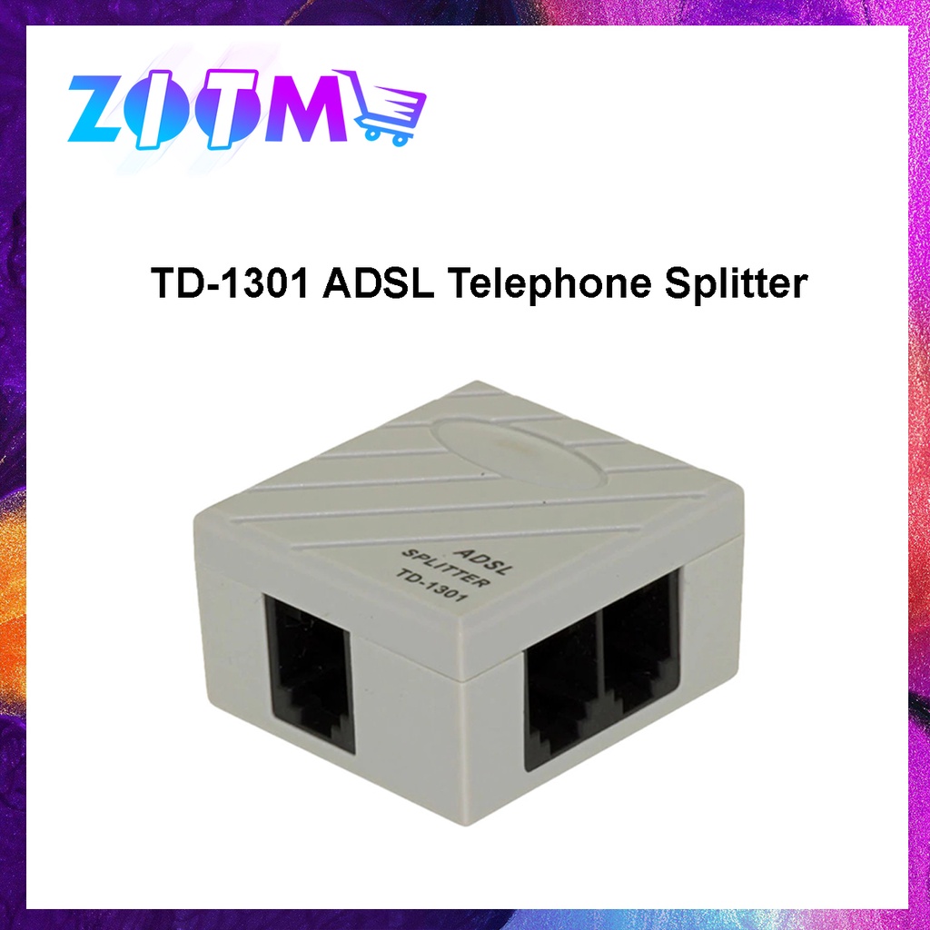 TENDA ADSL FILTER SPLITTER FOR MODEM FAX I TD-1301 | Shopee Malaysia