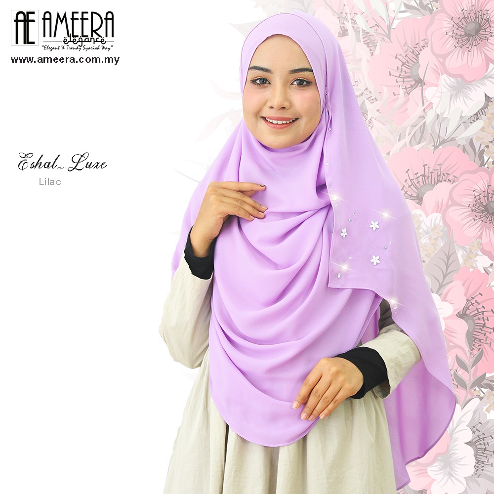 🔥🔥[3 HELAI RM100]🔥🔥Ameera Elegance 🌺Instant Shawl Labuh XL🌺 ESHAL_LUXE ...