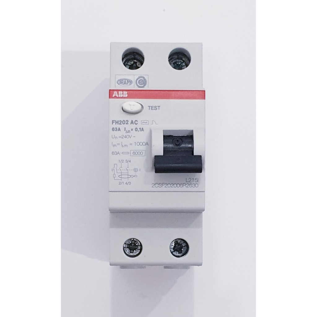 ABB FH202 ELCB/RCCB 40A/63A 2P 100mA (0.1A) [100% ORIGINAL] | Shopee Malaysia