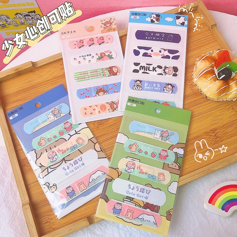 ️Cute Cartoon Plaster Korean Wound Dressing Free Gift Customer Pleats ...