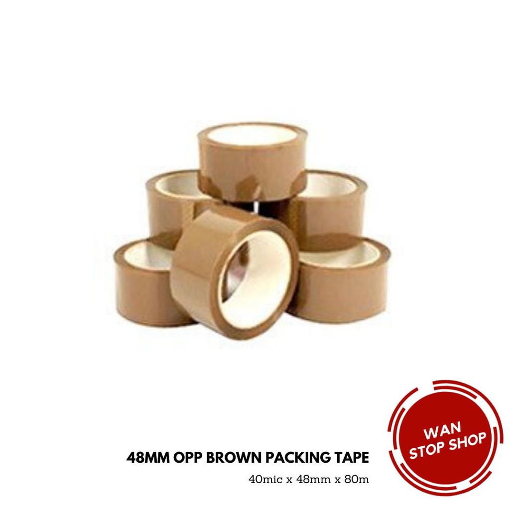 Brown OPP Tape 48mm OPP Tape 75 Meter Packaging Tape Packing Tape Brown ...