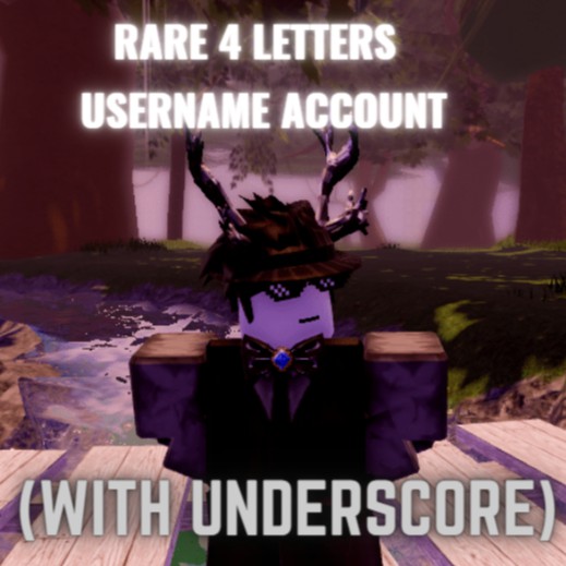 ROBLOX ACCOUNT RARE USERNAME (With underscore) | Shopee Malaysia