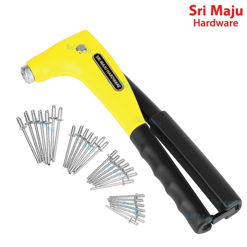 MAJU HR-MJLB Lebo Hand Riveter Yellow Pop Rivet Riveting Manual ...