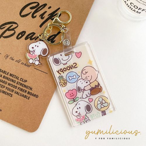 YUMILICIOUS Card Holder Transparent Work Card ID Card Holder Cartoon ...