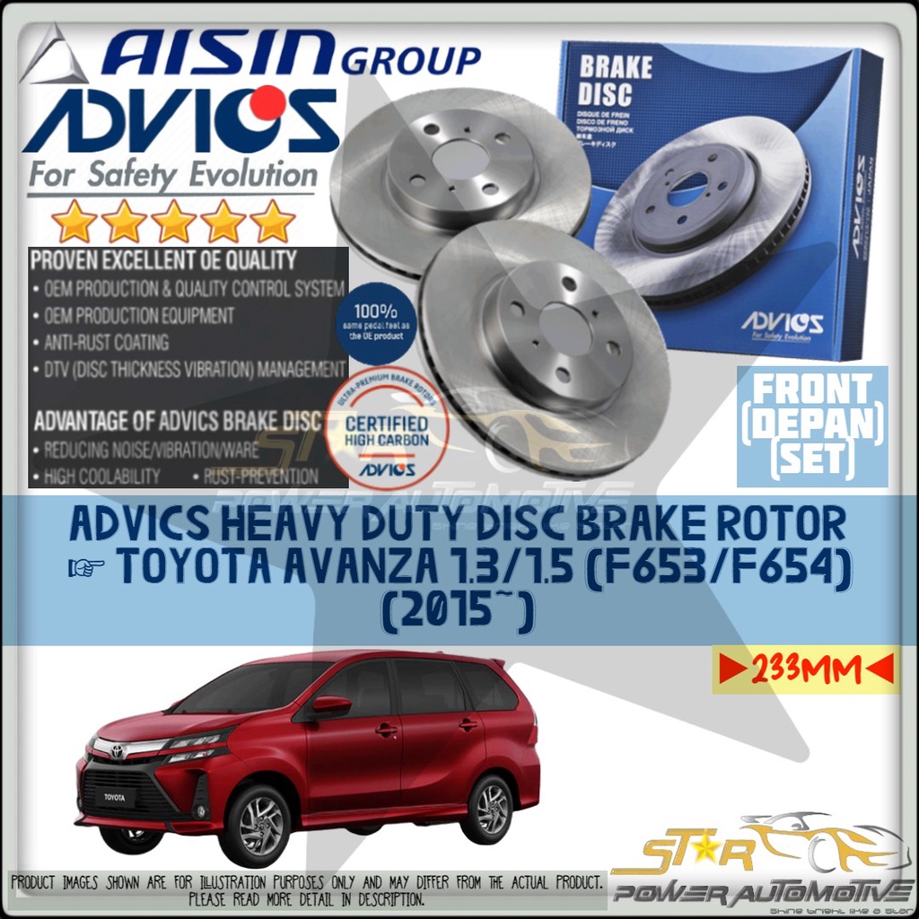 AISIN ADVICS Heavy Duty Toyota Avanza 1.3 1.5 ( F653 F654 ) (2015 ...