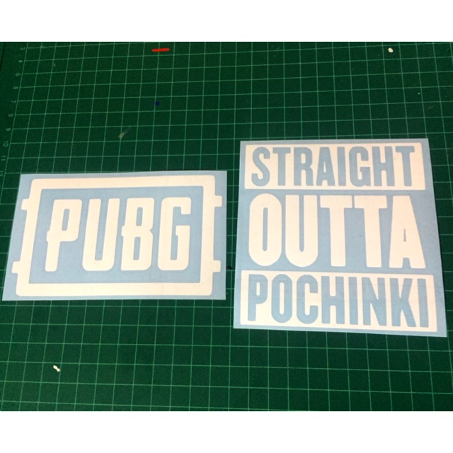 PUBG car sticker PlayerUnknown’s BattleGrounds decal SET!! | Shopee ...