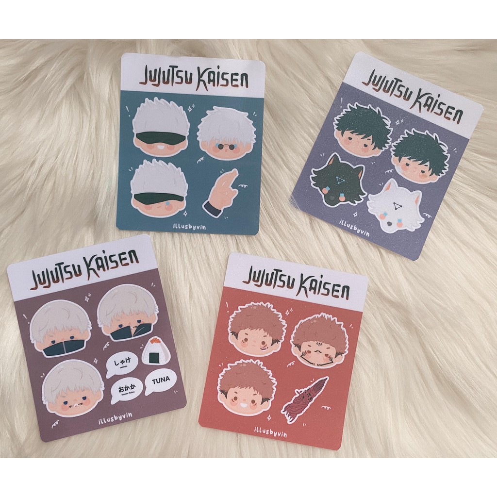 Jujutsu Kaisen JJK Mini Sticker Sheet Polco Journal Sticker | Shopee ...