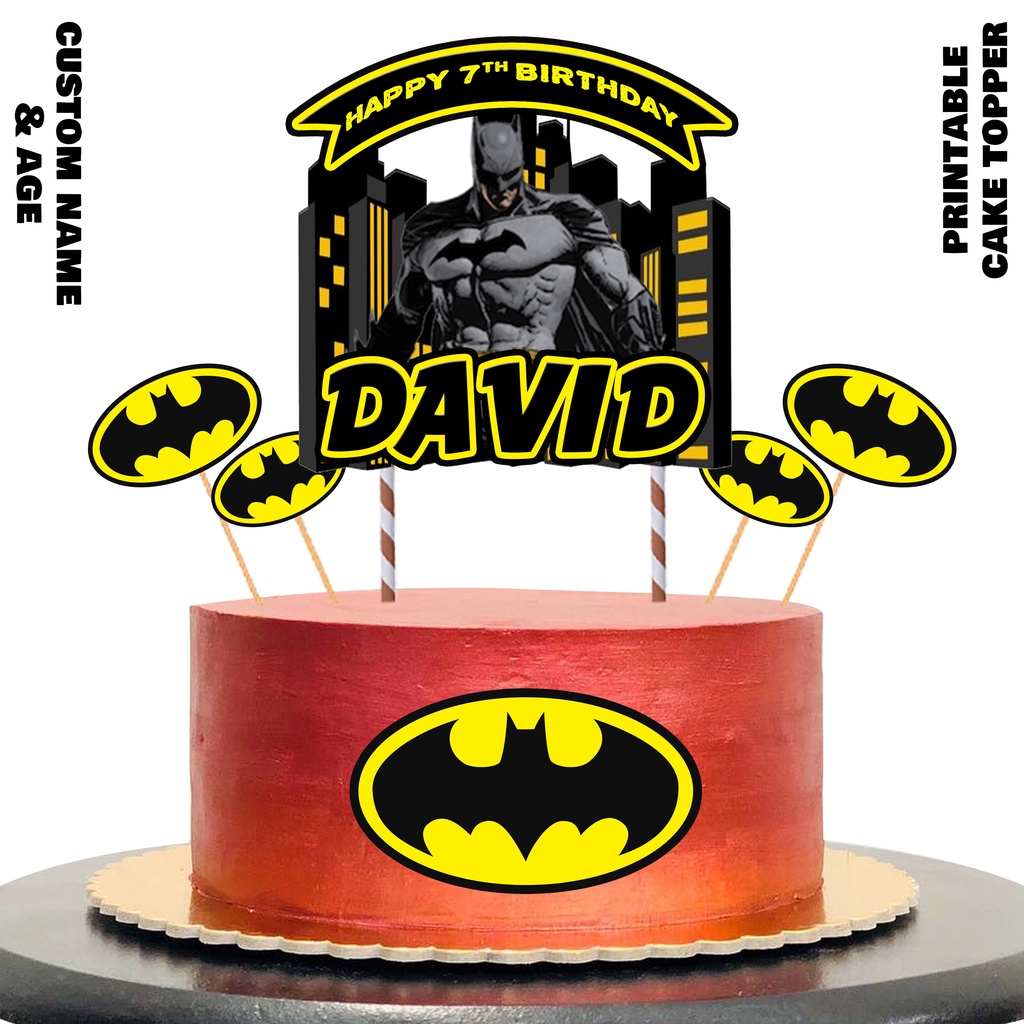 BATMAN CAKE TOPPER BIRTHDAY | Shopee Malaysia