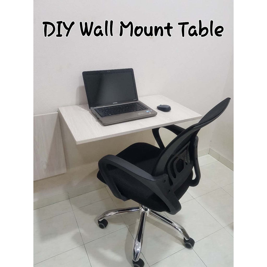 76cm x 45cm Waterproof DIY wall mount table with bracket meja lipat ...