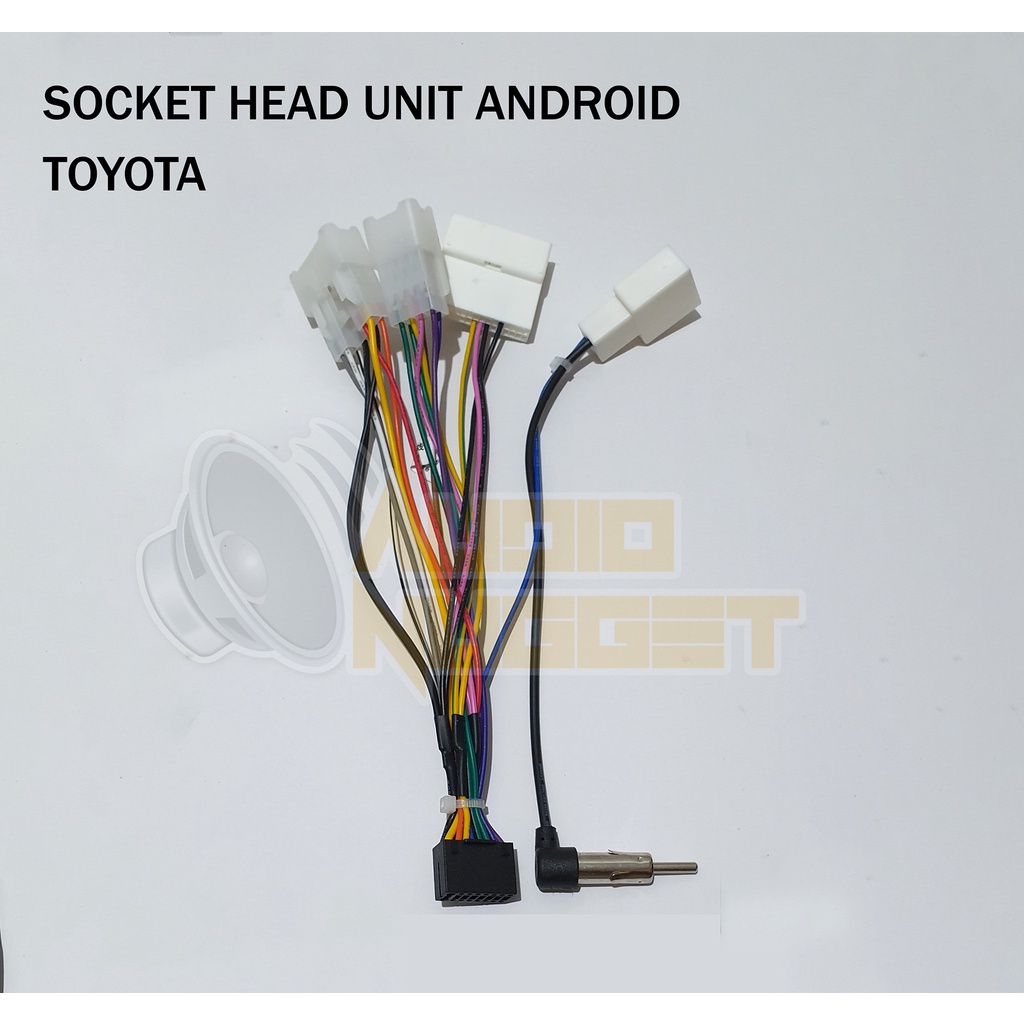 Toyota Daihatsu android head unit harness head cable Socket | Shopee ...