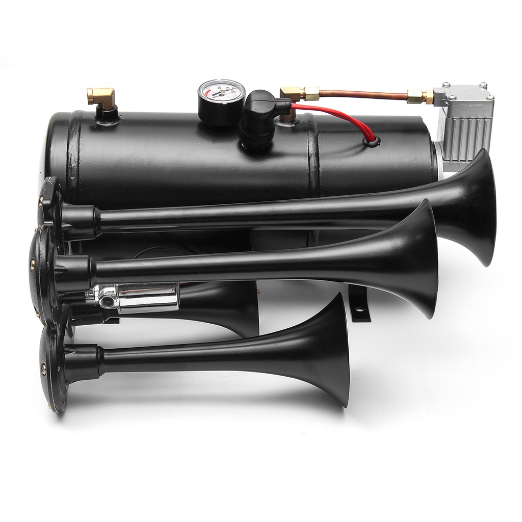150DB 4 Trumpet Train Horn Kit Set 150PSI Super Loud with Air ...