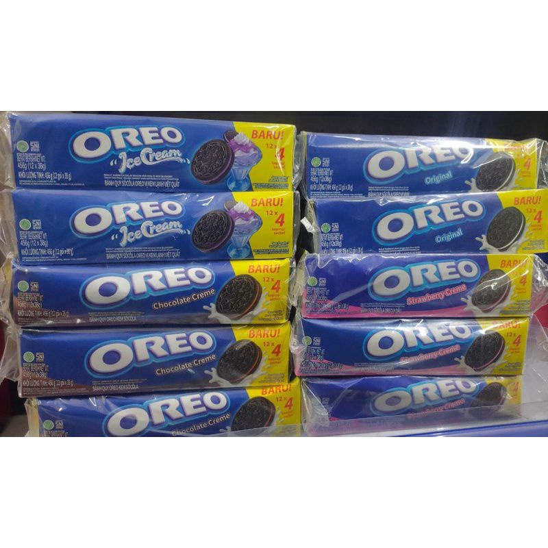 Oreo 38g box packaging contains 12 complete variant prices | Shopee ...