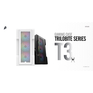 1st player TRILOBITE T3 BLACK WHITE Micro ATX Tempered Glass Gaming ...