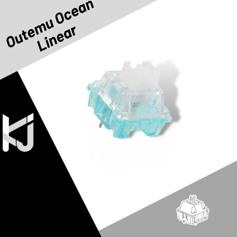 Outemu Ocean Blue Linear Switches｜Mechanical Keyboard Switch | Shopee ...