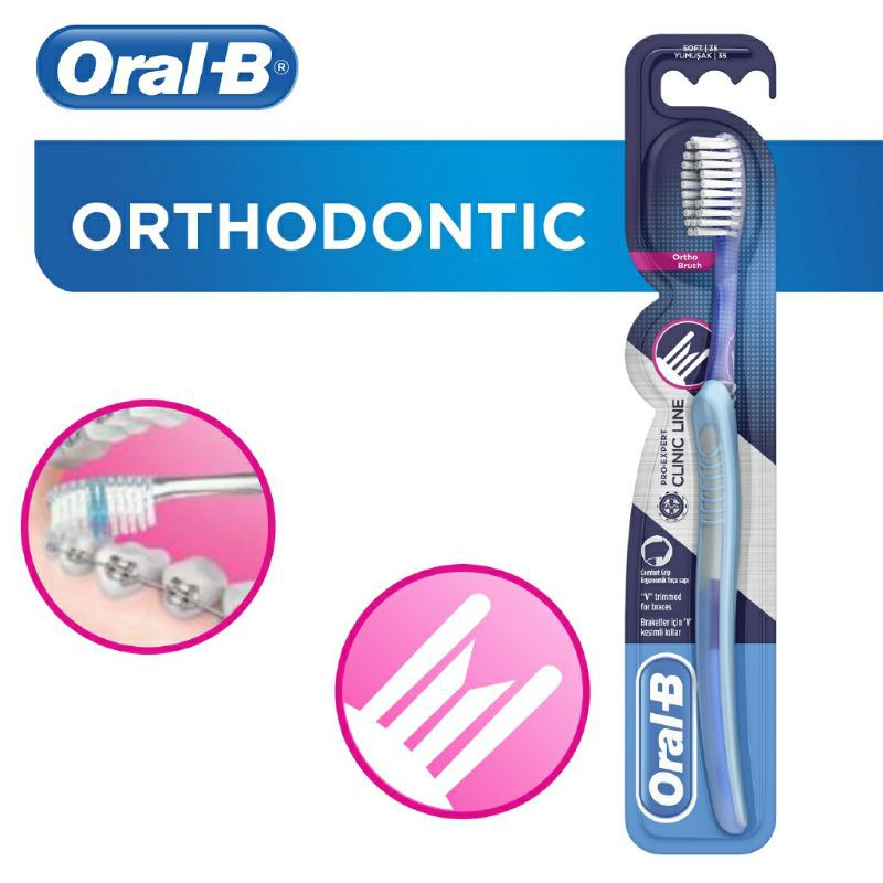 D11D Oral B Orthodontic toothbrush Ortho toothbrush Braces BERUS GIGI ...