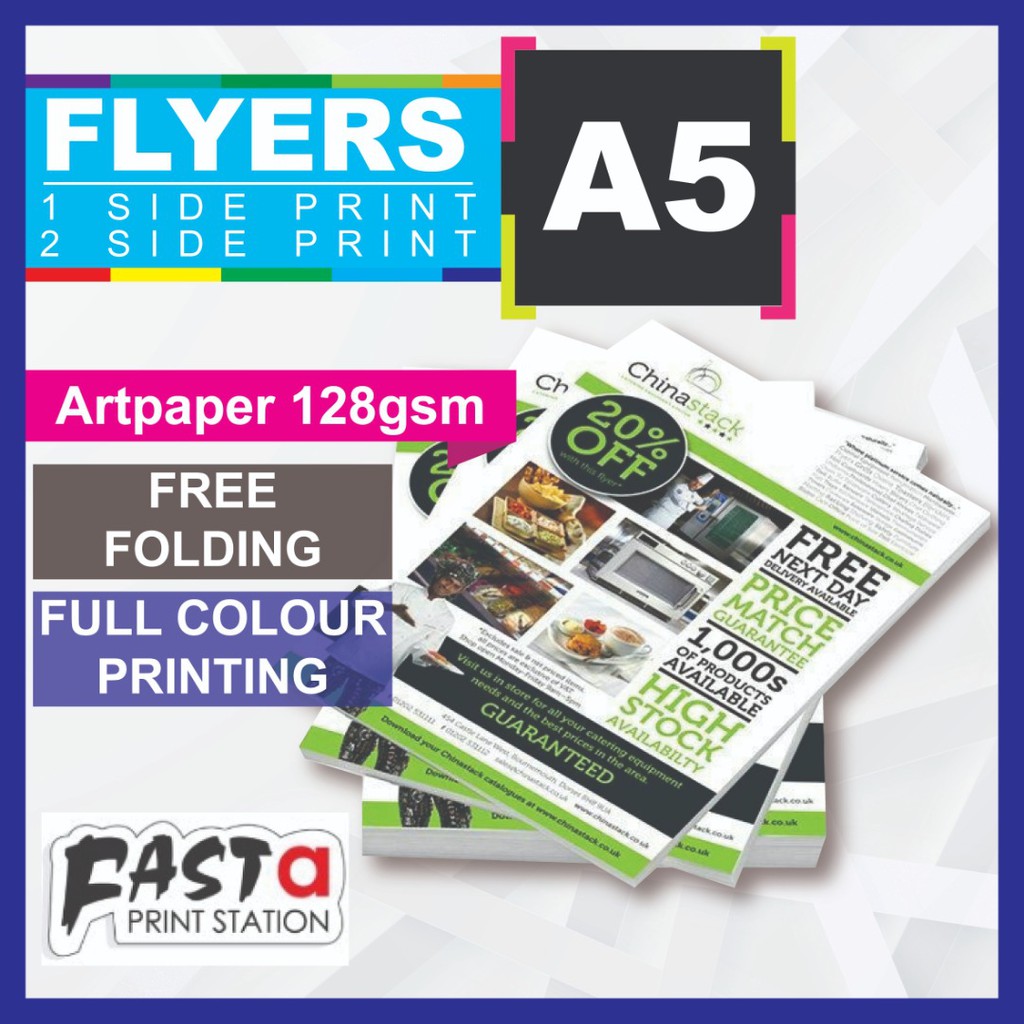 A5 & A4 Printing For Flyer / Brochure / Pamphlet / Leaflet | Shopee ...