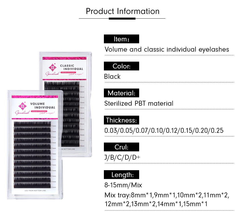 Genielash 1pc Individual Eyelash Extensions Premium Mink Lash ... Genielash 1pc Individual Eyelash Extensions Premium Mink Lash ...