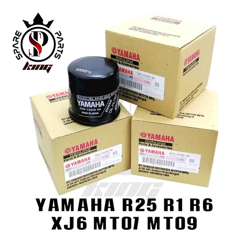 100% ORI THAILAND YAMAHA R25/R1/R6/XJ6/MT07/MT09 Oil Filter (KOTAK ...