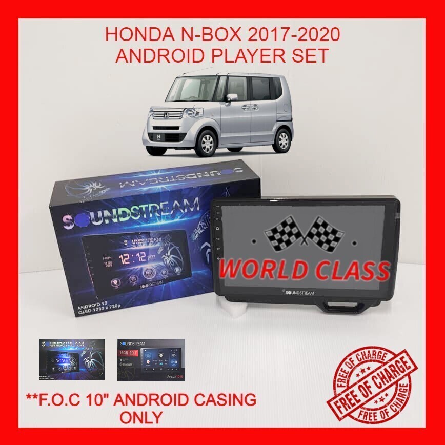 HONDA N-BOX 2017-2020 SOUNDSTREAM 10" ANDROID IPS PLAYER FULL HD SCREEN ...