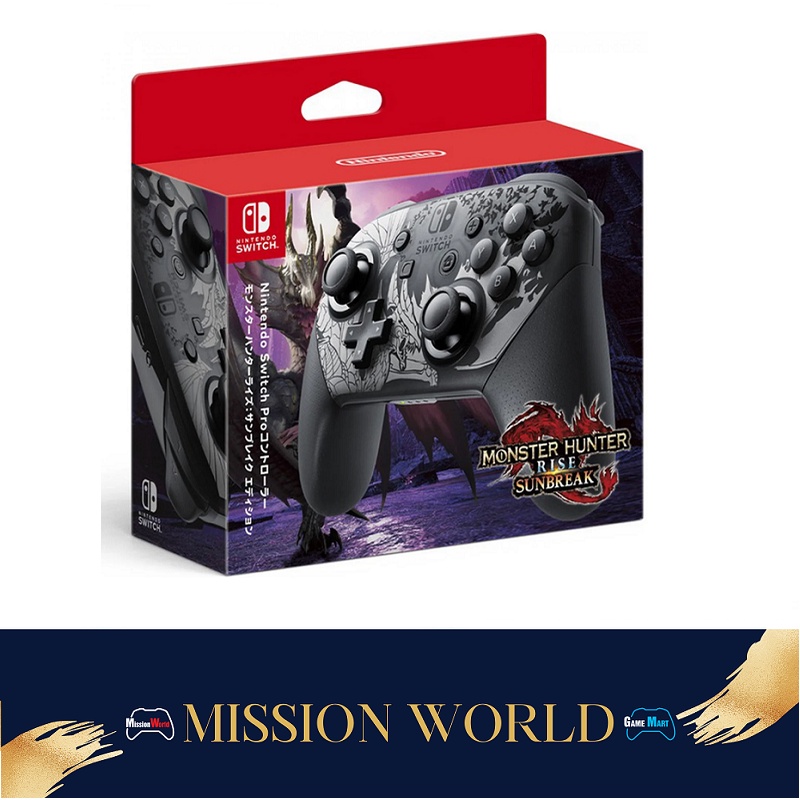 Pro Controller (Monster Hunter Rise Sunbreak Edition) - Nintendo Switch ...