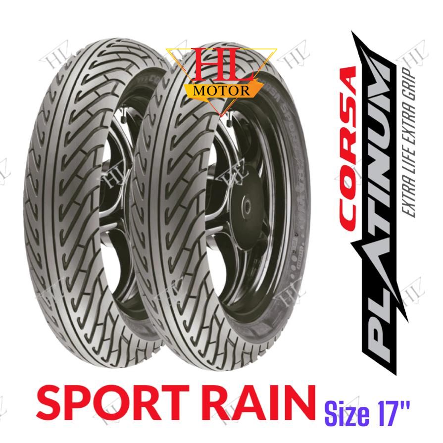 Tyre CORSA Sport Rain ReadyStock 70/90-17,80/90-17,90/80-17,110/70 ...