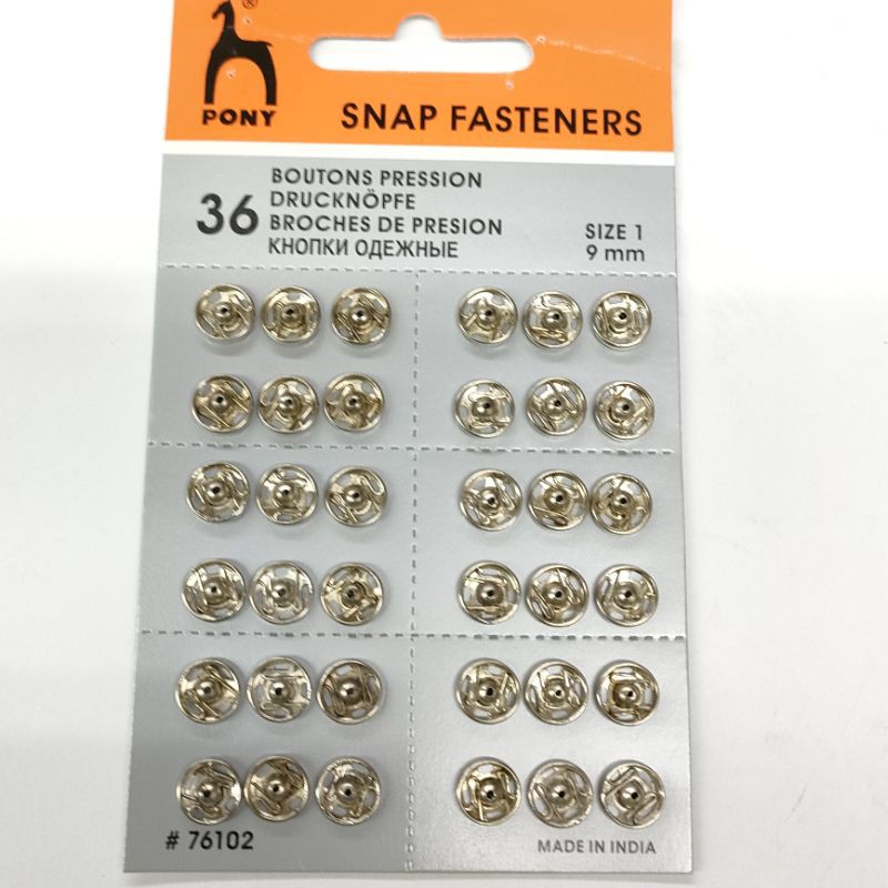 Pony Snap Fasteners /Butang Ketip /Butang Katup 9mm & 11mm(Made In ...