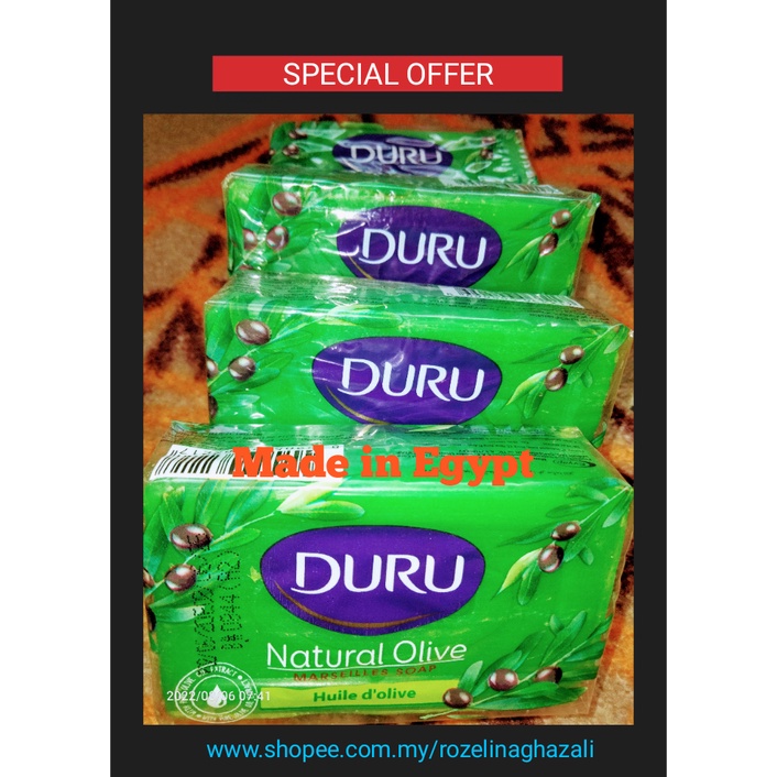 🔥(Imported) Made in Egypt Original Turkish Duru Olive Oil Soap / Anti ...