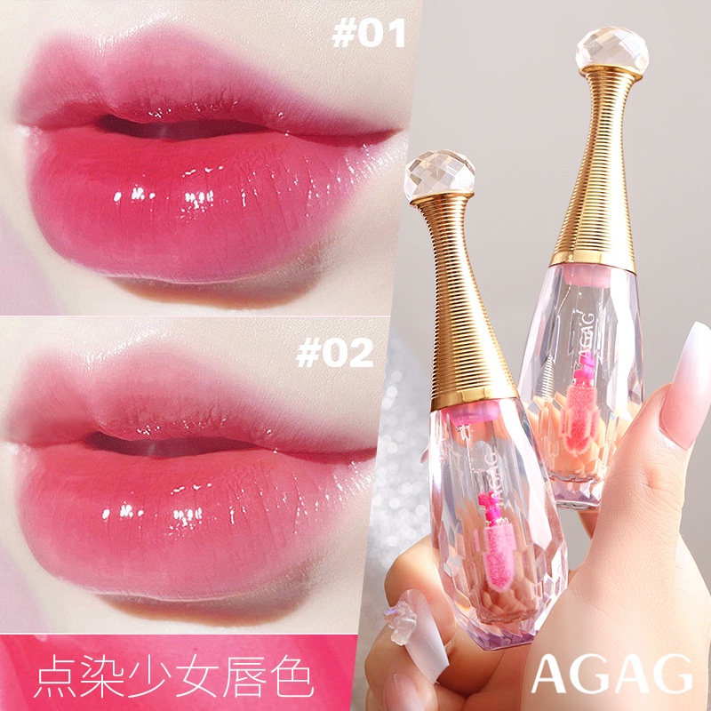 Agag Crystal Clear Color Changing Lip Lacquer Moisturizing Lasting No ...