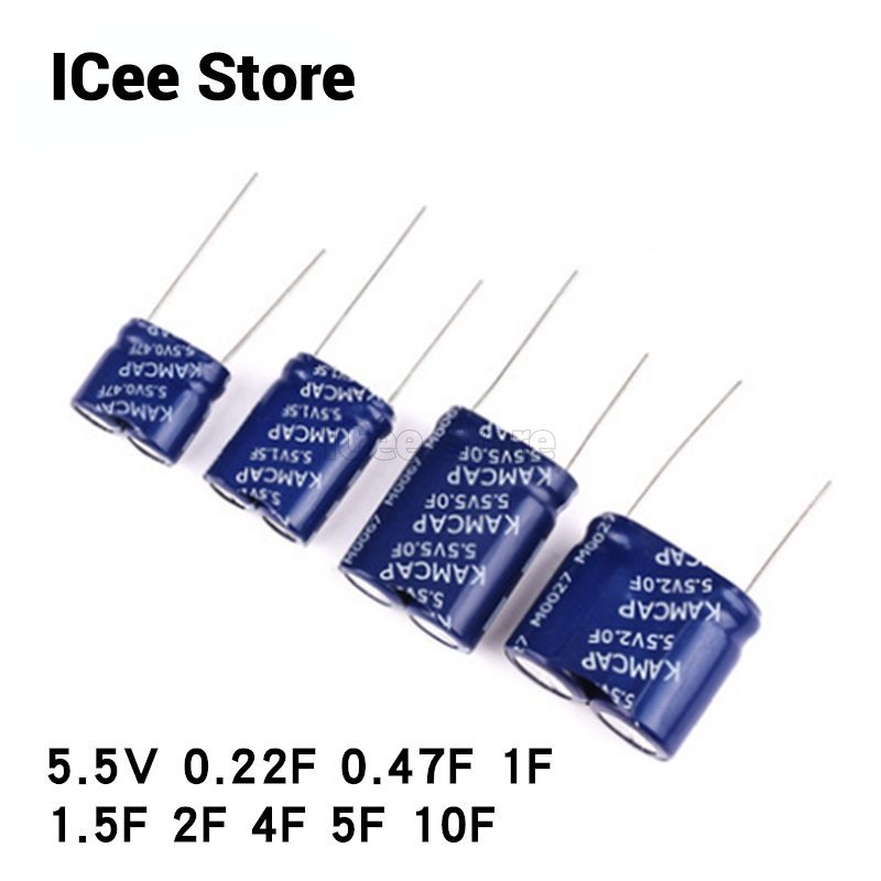 Super Capacitor Farad Capacitor 2-layer Combination Type 5.5V 0.22F 0.47F 1F 1.5F 2F 4F 5F 10F ...