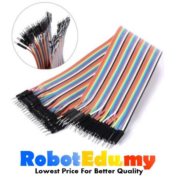 Male to Male (MM) 40pcs Dupont Jumper Wayar Wire DIY Experiment ...