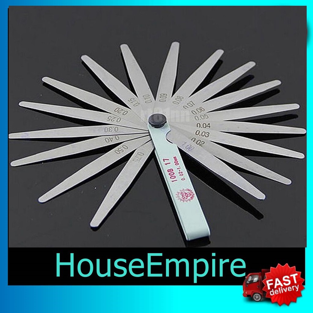 17 Blades Thickness Measurement Tools Alat Pengukuran Tebal Barang Qc ...