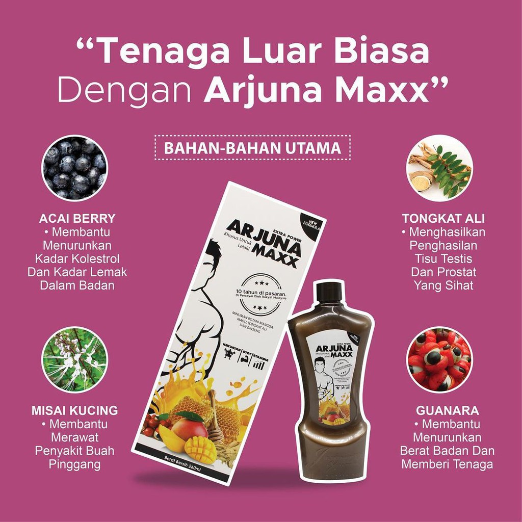 JUS ARJUNA MAX DHERBS | Shopee Malaysia